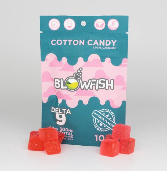 Buy Blowfish Cotton Candy Delta‑9 Sativa Gummies – 10‑Pack